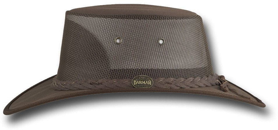Buy Barmah Canvas Drover Hat (1057) Brown Online Australia