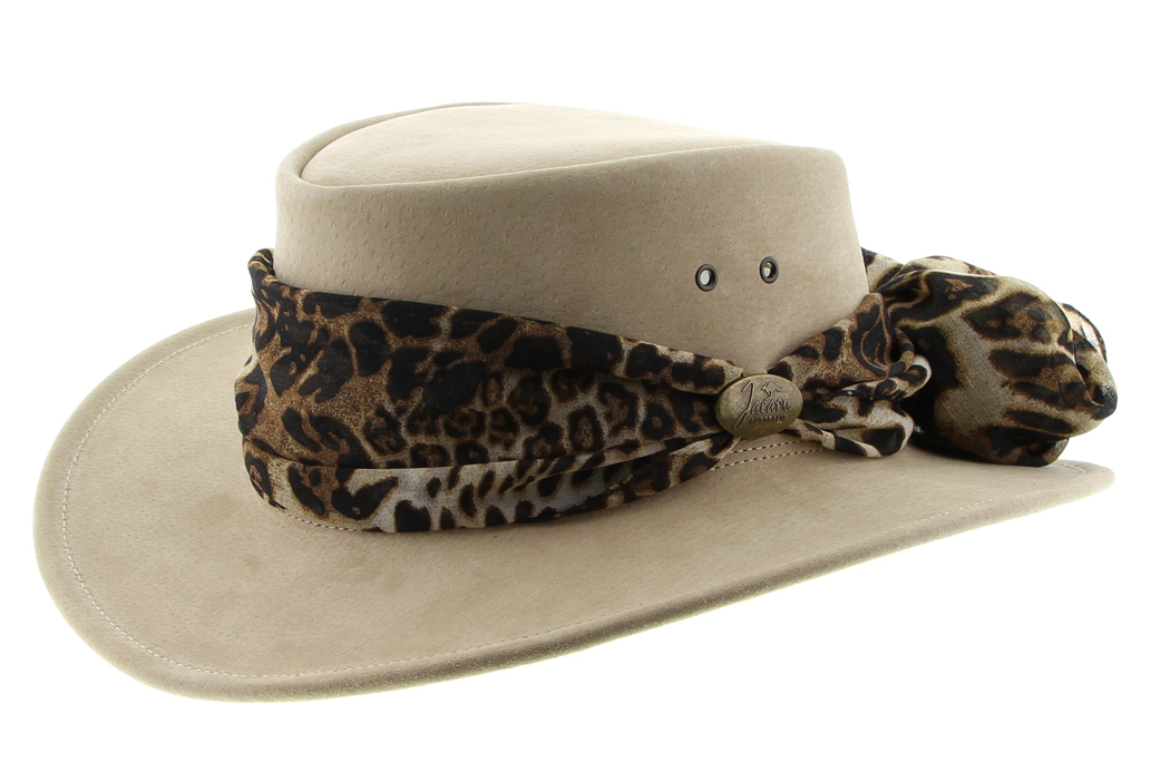Buy Jacaru Jillaroo Leather Hat (1020) Sand Online Australia
