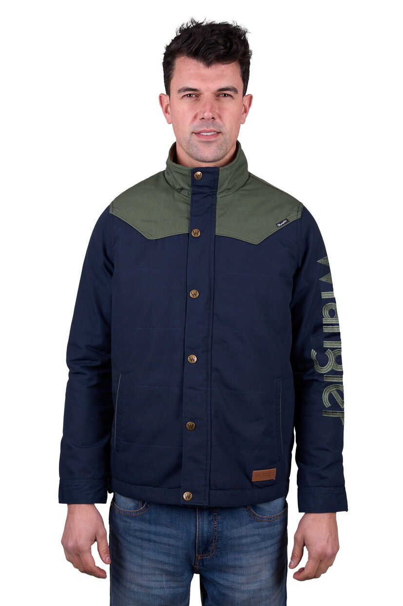 Buy Wrangler Mens Andrew Jacket (X5W1771259) Navy/Cypress [SD] Online ...