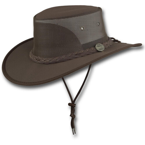 Barmah Canvas Drover Hat (1057) Brown